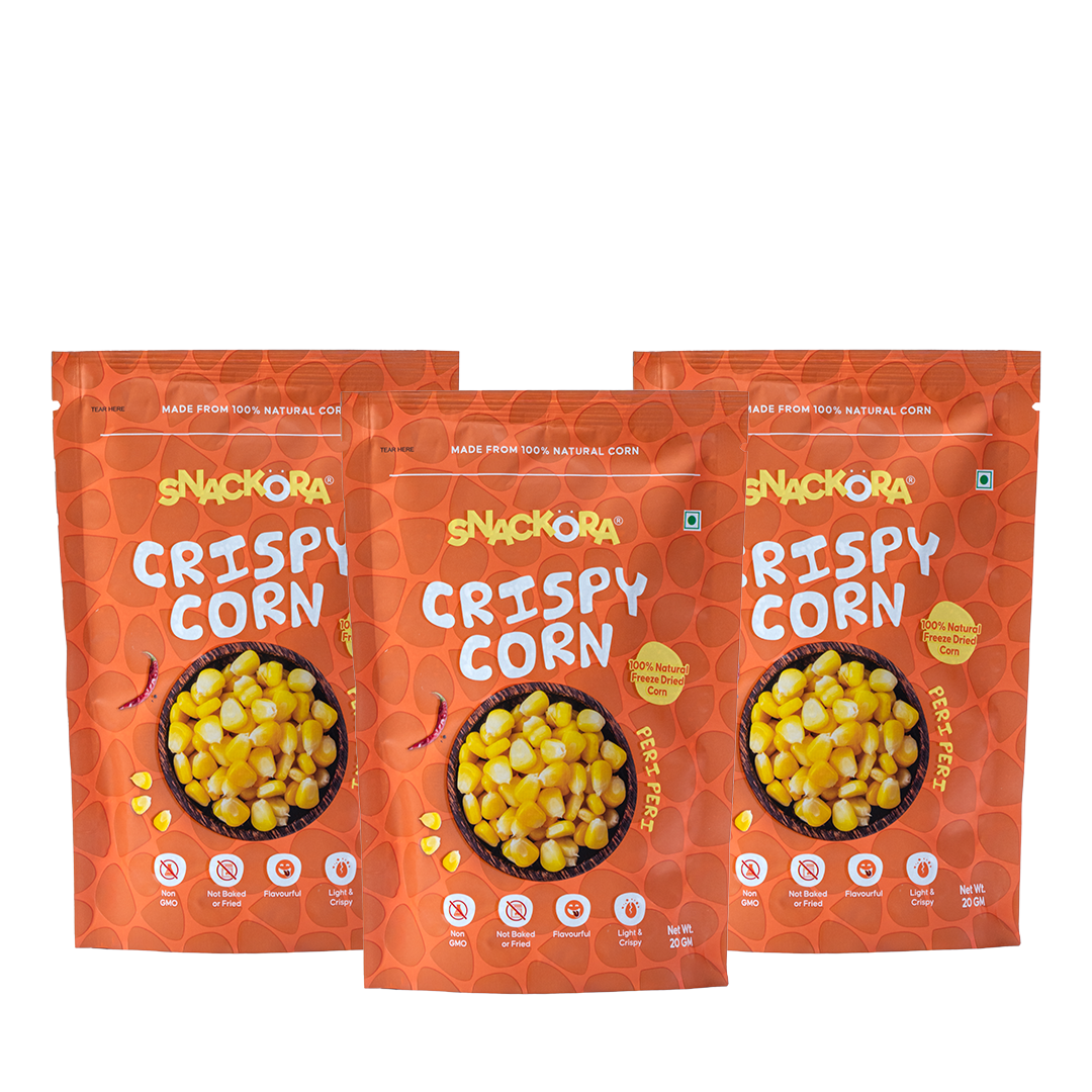 PERI PERI CRISPY CORN- Pack Of 3 – SNACKÖRA